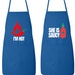 Mr and Mrs Apron Set, Matching Couples Aprons Set, Im Hot She is Saucy ...
