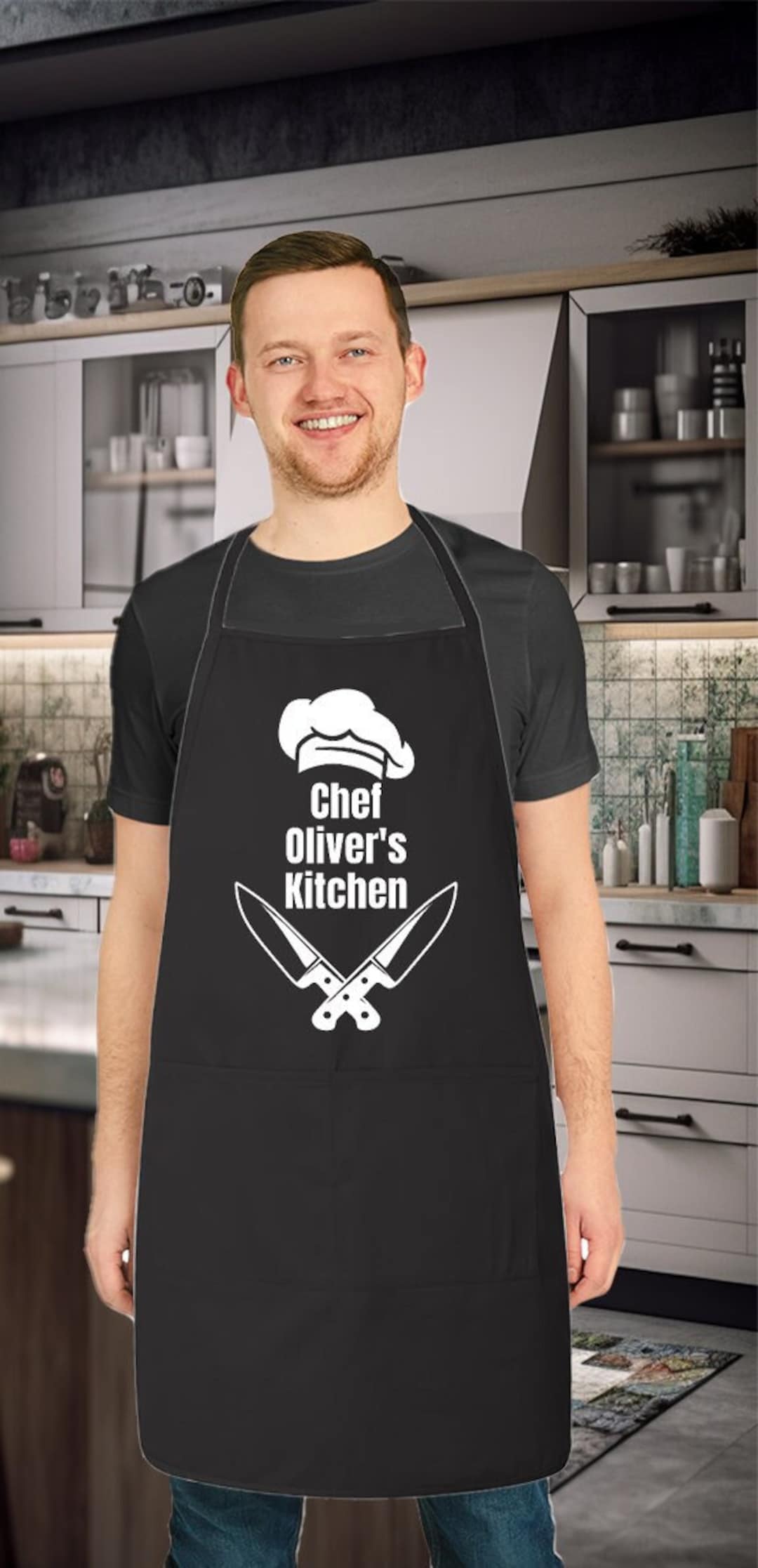 Personalized Funny Chef Kitchen Apron, Wedding Gift, Newlywed ...