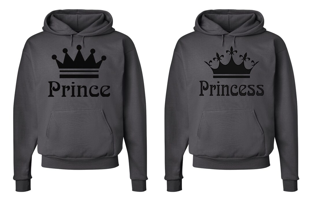 Set of 2 Hoodies | Prince and Princess Set | Matching Hoodies ...