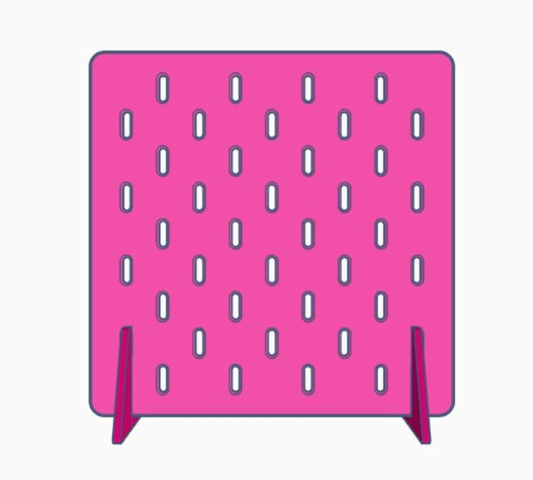 Mini Square Pegboard STL File - Etsy