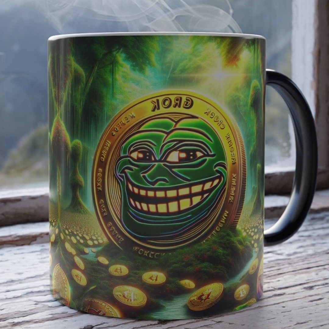 Grok Meme Coin Color Morphing Mug, 11oz. Grok, Meme Coin Gift, Meme ...