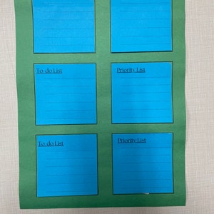 Sticky Note Printing Template - Etsy