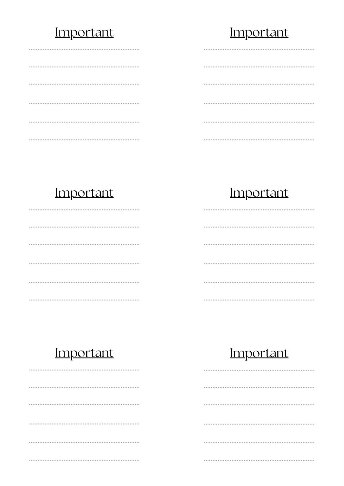 Sticky Note Template + Printable - Etsy