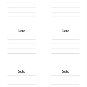 Sticky Note Template + Printable - Etsy