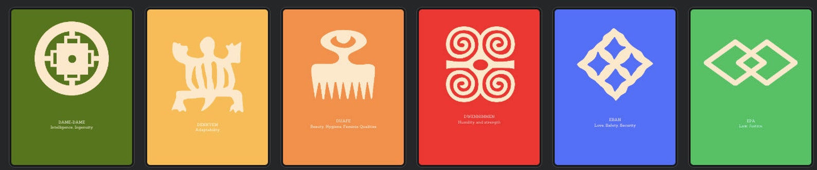 The 62 African Symbols. Adinkra Symbols and Meaning Printable - Etsy