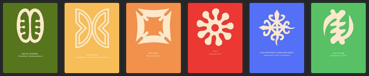 The 62 African Symbols. Adinkra Symbols and Meaning Printable - Etsy