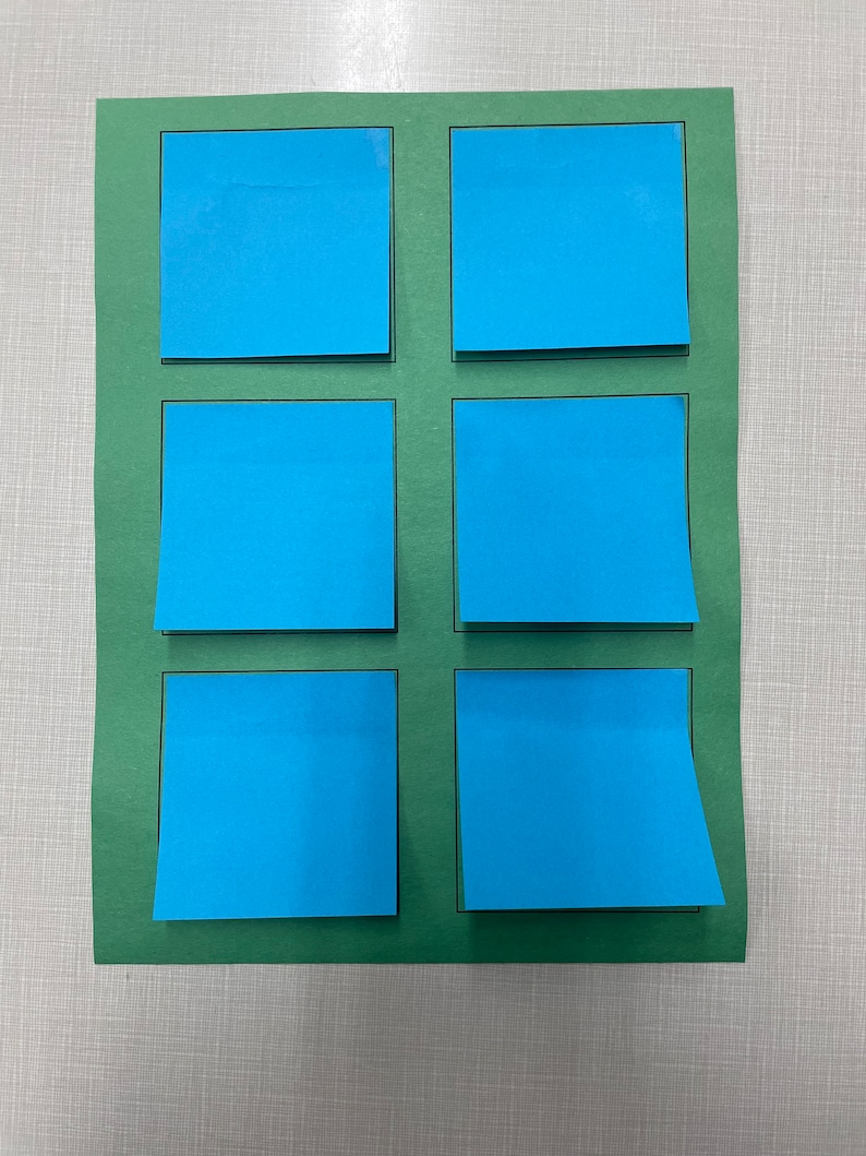 Sticky Note Printing Template - Etsy