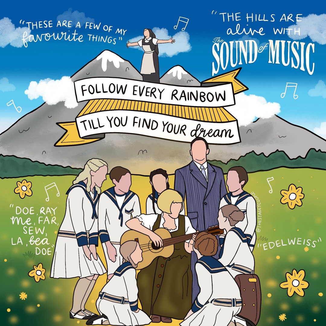 Musical Print Series - the Sound of Music - Etsy UK