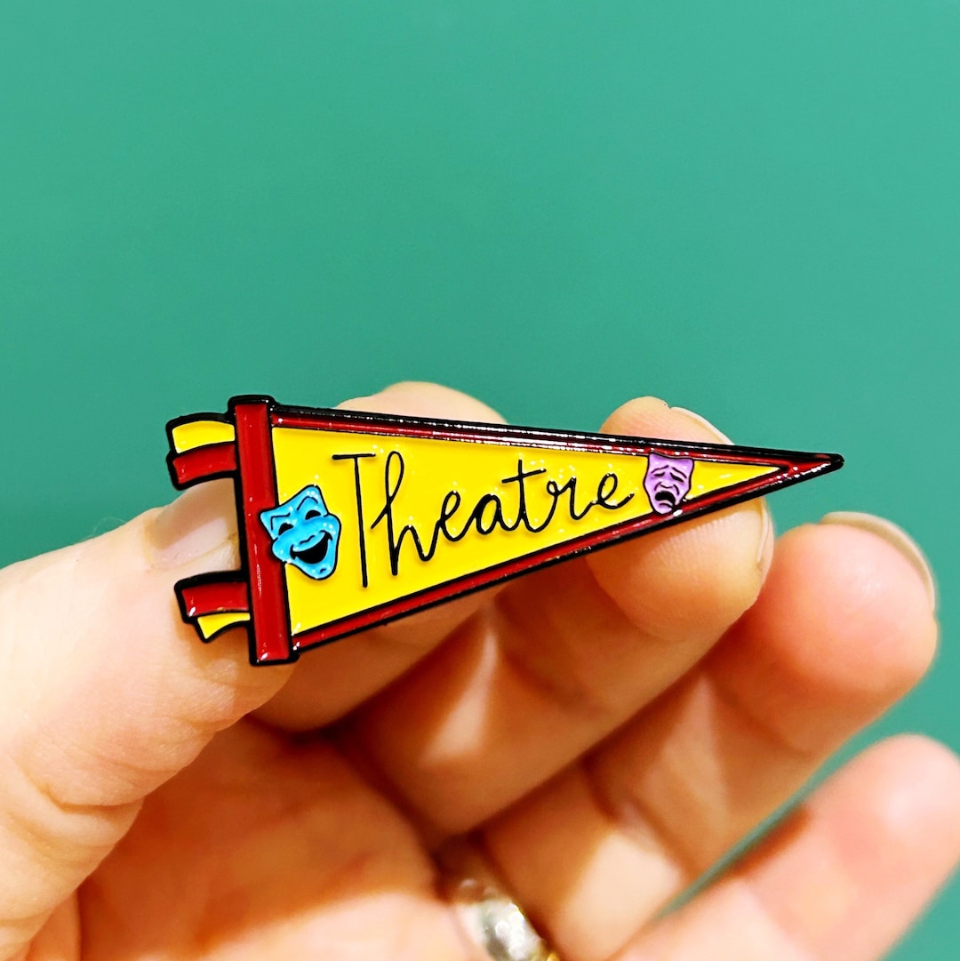 Theatre Enamel Pin - Etsy