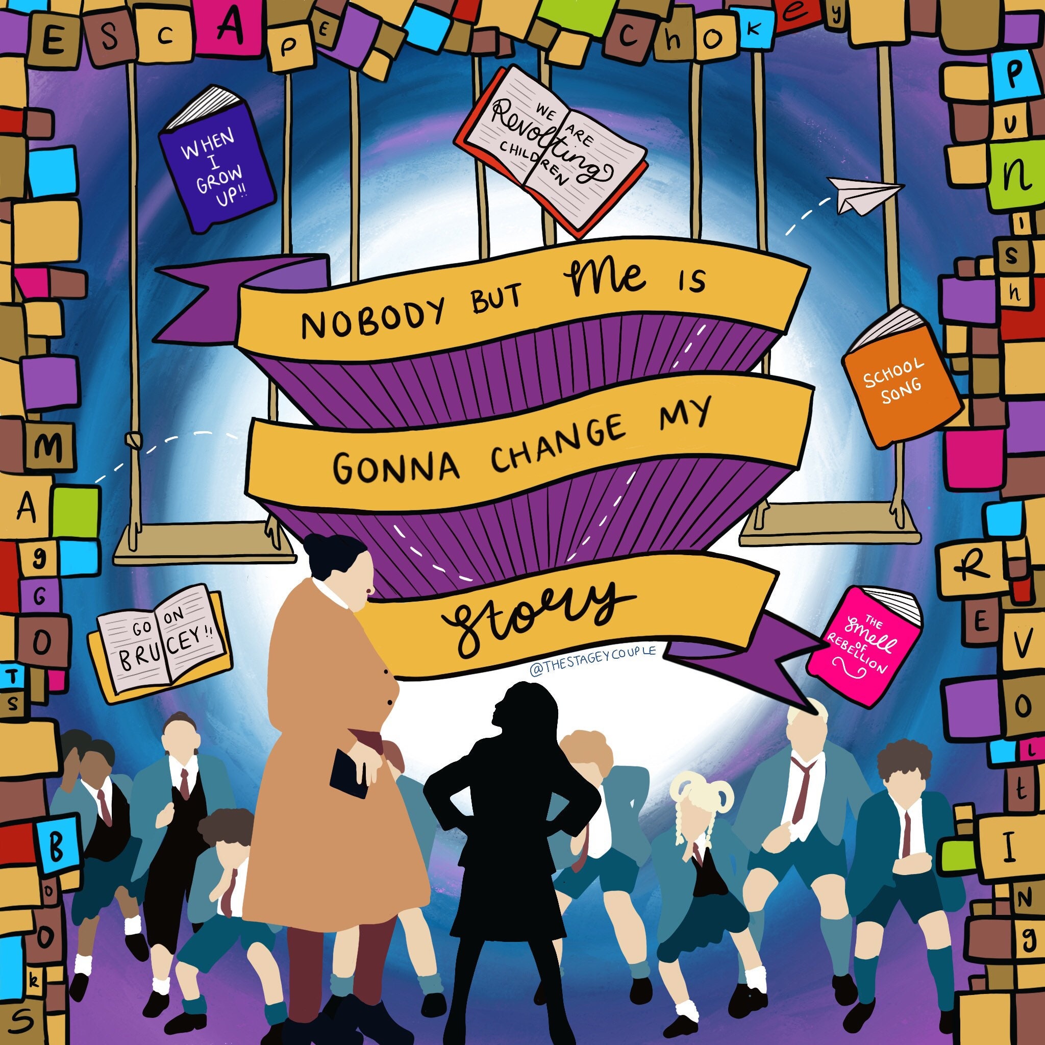 Musical Print Series Matilda - Etsy UK