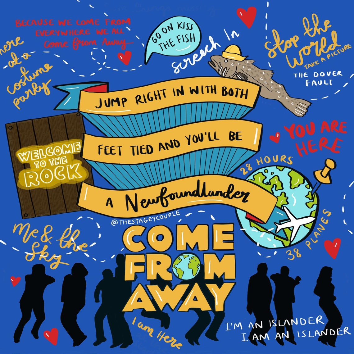 Musical print series Come from Away | Etsy