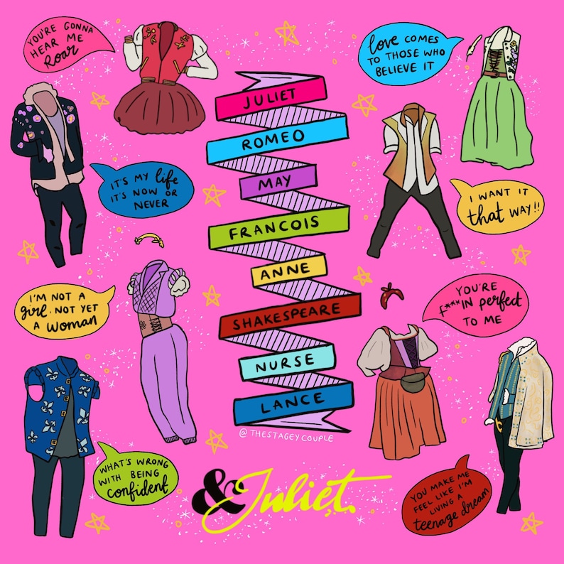 Musical print series &Juliet costumes | Etsy