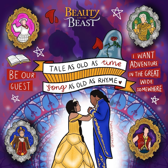 Musical Print Series beauty and the Beast - Etsy