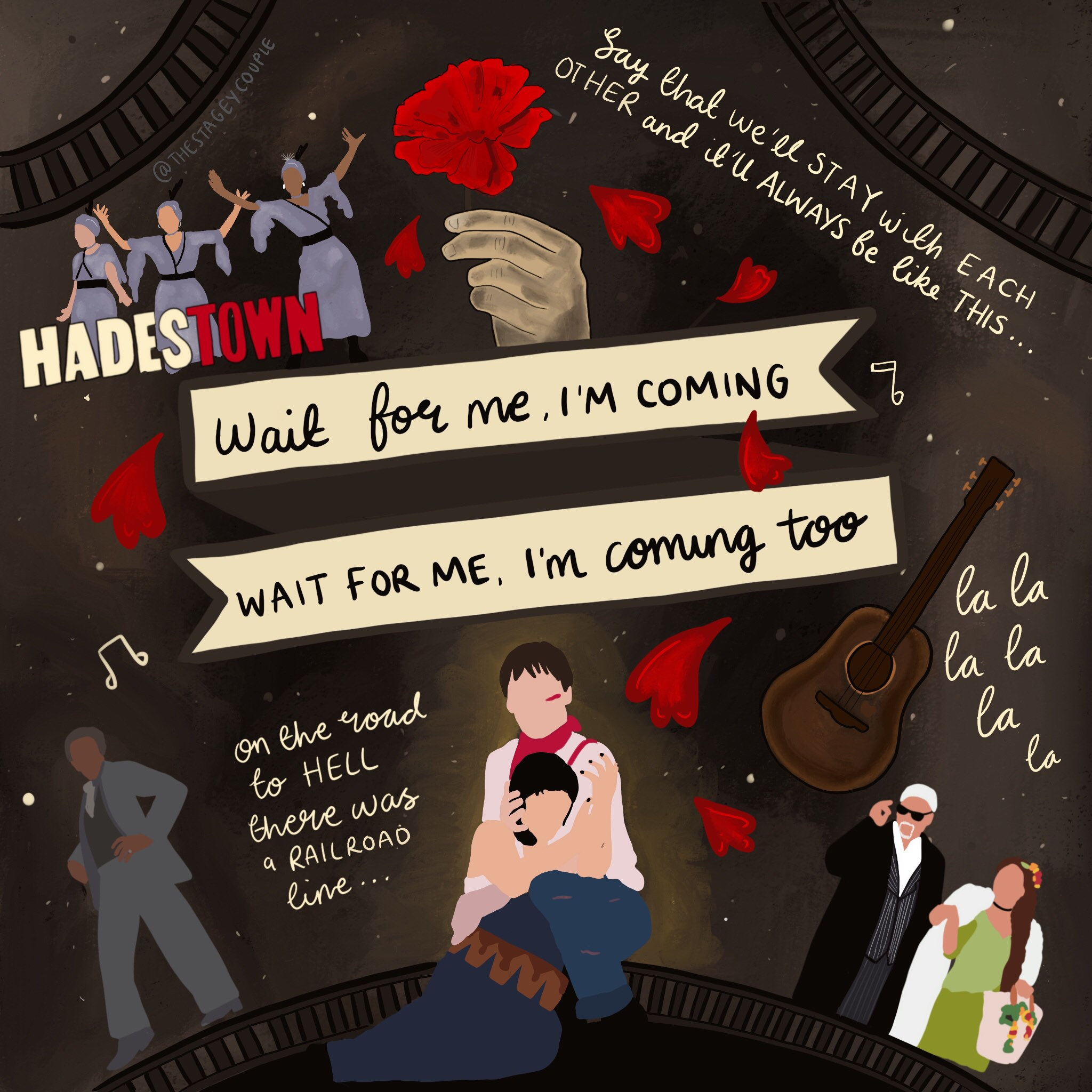 Any Way the Wind Blows Art Print Hadestown Musical Orpheus Eurydice ...
