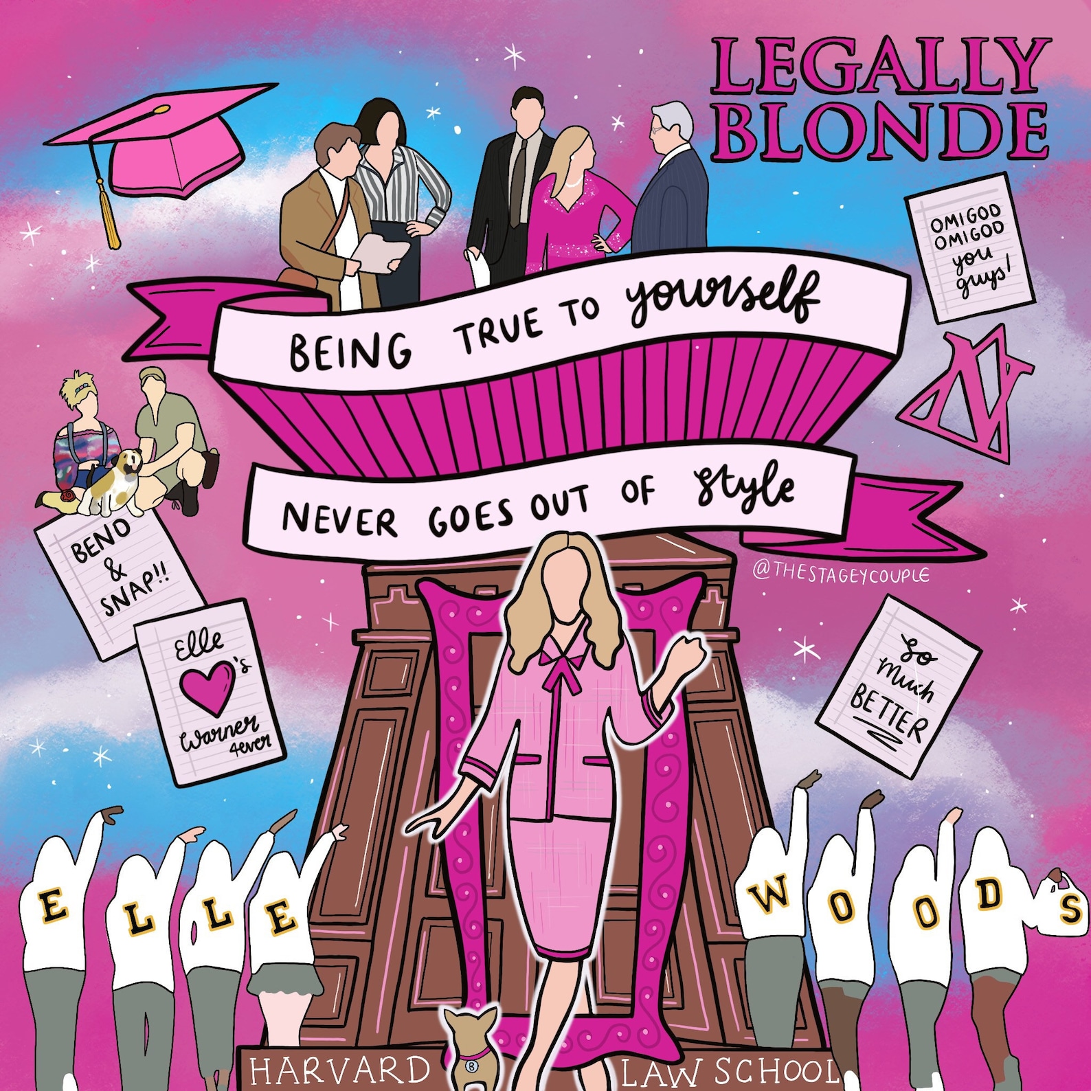 Musical Print Series - Legally Blonde - Etsy