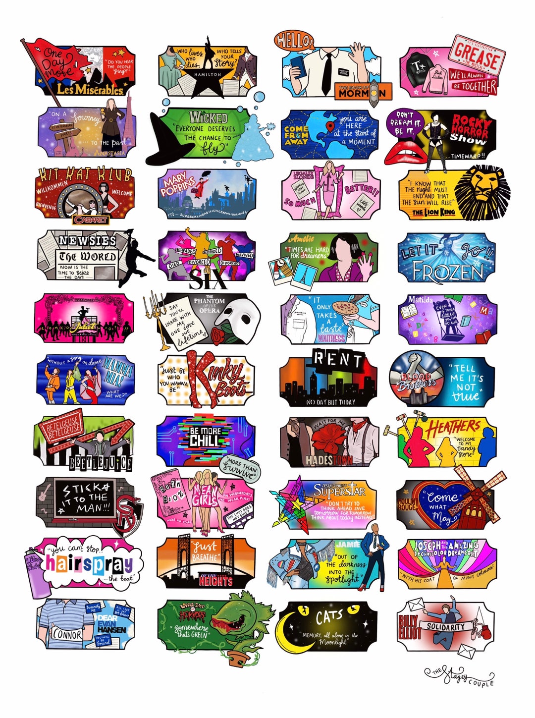 Musical Theatre Print A4 - Etsy