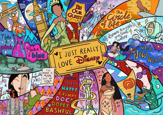 Disney Background Collage