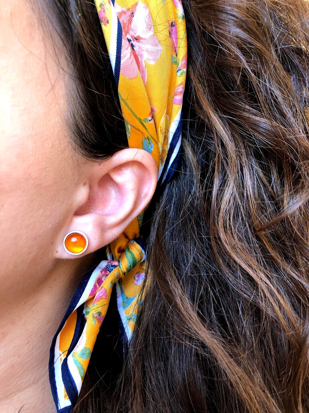 Genuine Ambre Earrings-sterling Silver Earrings-ambre Gemstone Earrings ...