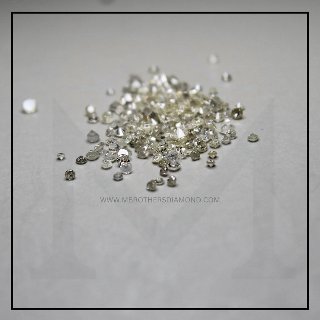 11.60 Natural Light Yellow Lc Mix Round Faceted Natural Lc Diamond - Etsy