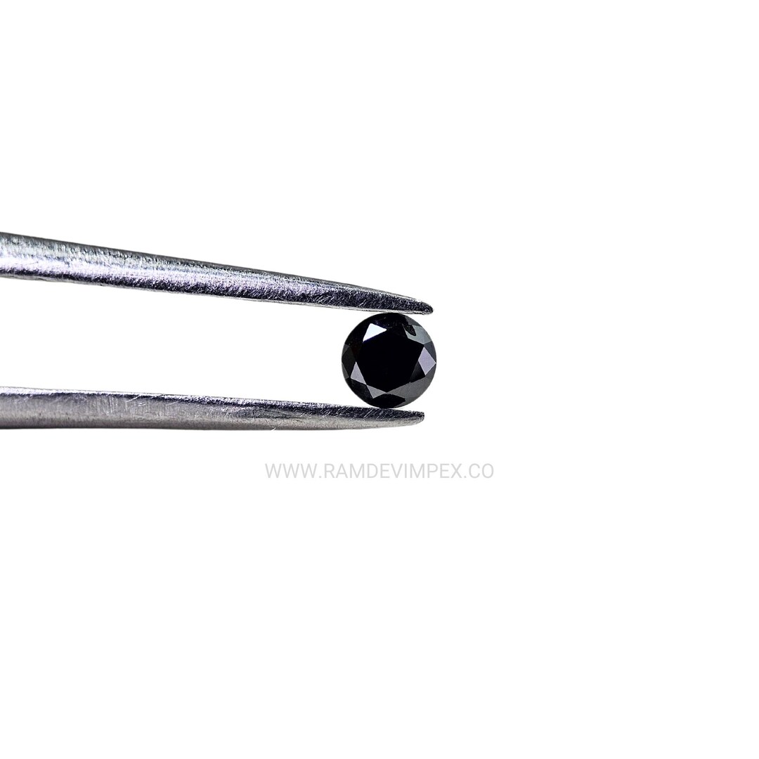Round Shape Black Brilliant AAA Quality Diamonds | 1.90-2.10 MM | Ramdev Impex (per 1 Ct. Price ...