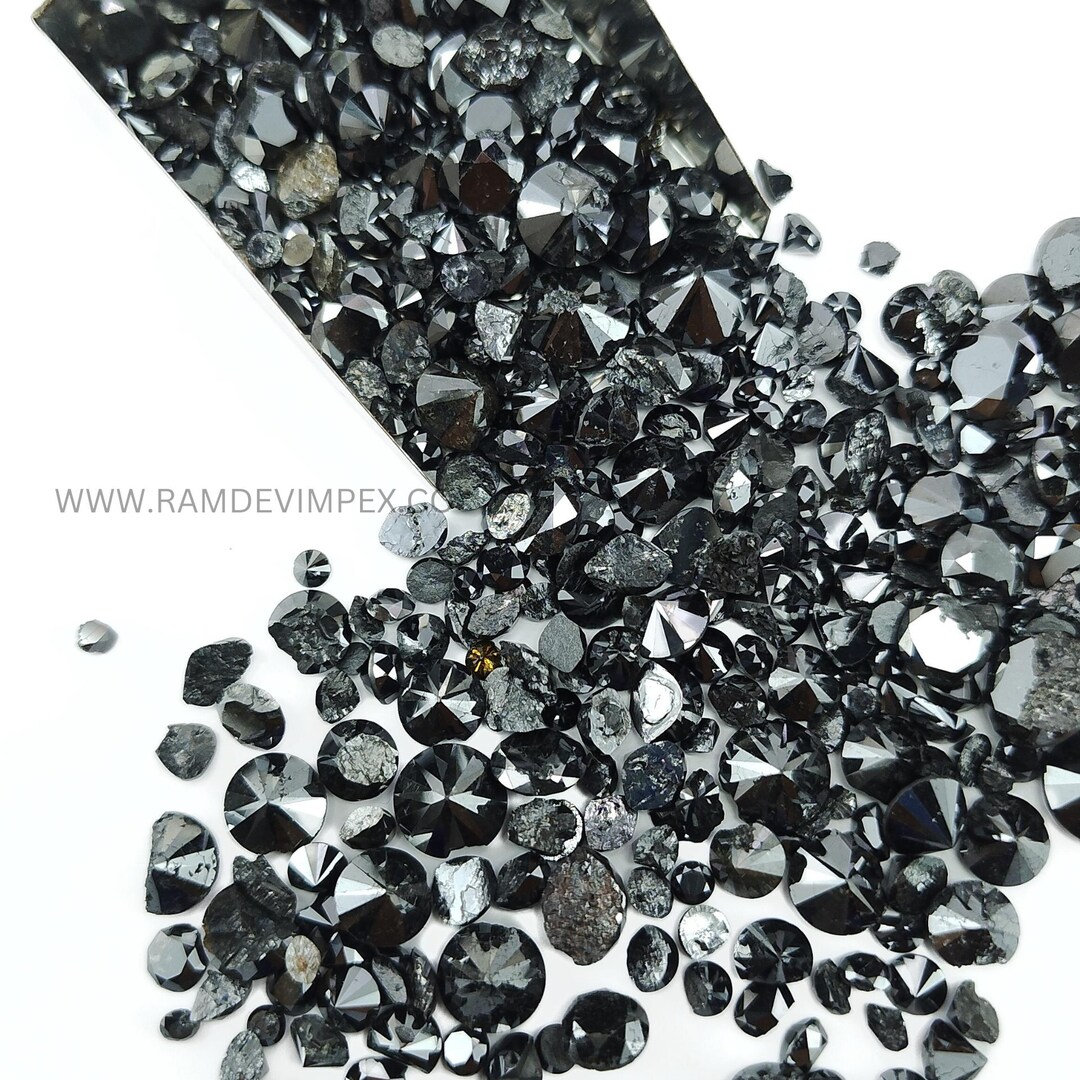 Premium Black Uncut Diamonds and Raw Broken Diamonds for Fancy & Hip Hop Jewelry | Ramdev Impex ...