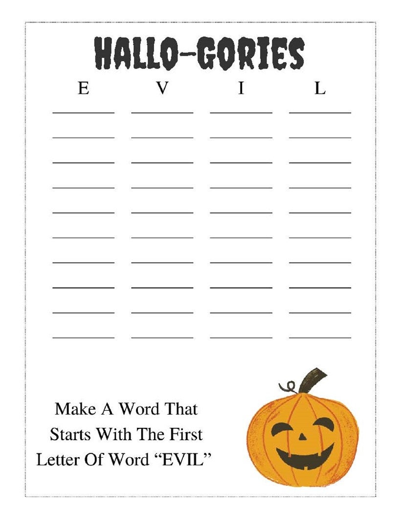 Spooky Halloween Bundle Printable | Spooky Word Search | Halloween ...