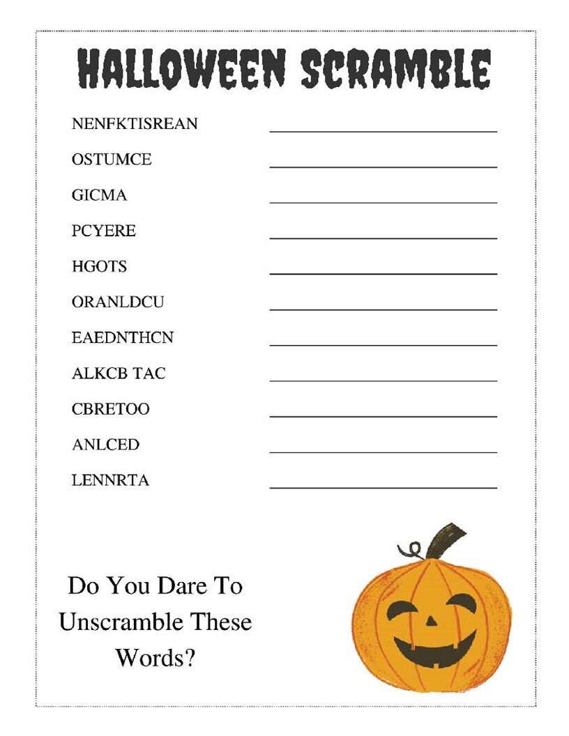 Spooky Halloween Bundle Printable | Spooky Word Search | Halloween ...