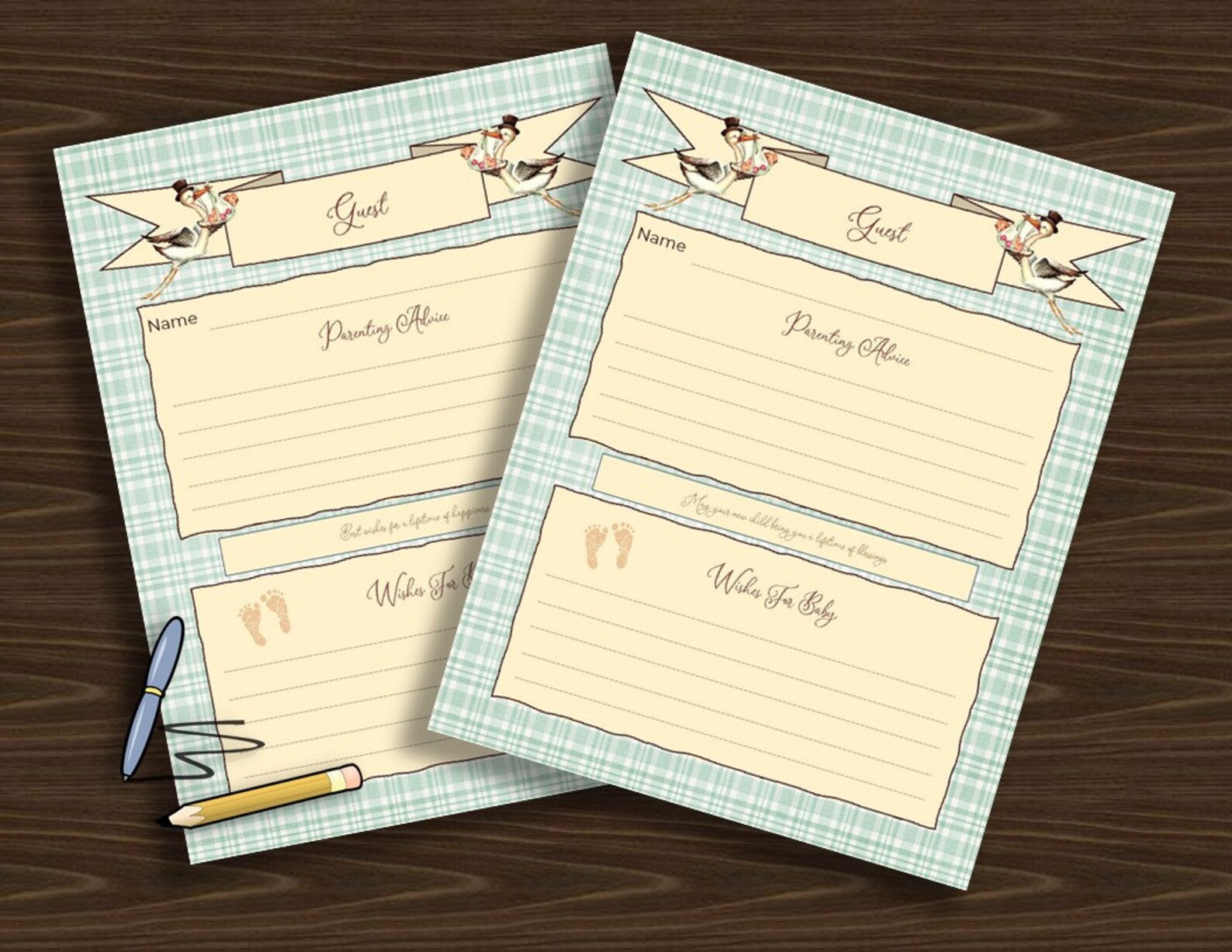 Baby Shower Journal, Printable Baby Shower, Fun Baby Shower Invitations ...