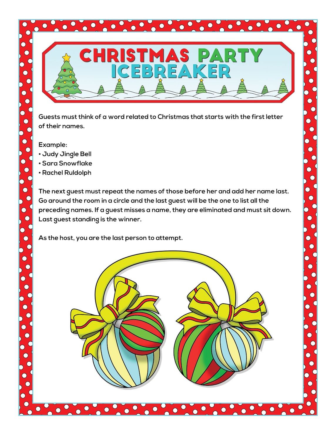 9 Games in One Party Bundle Pack, Family Christmas Games, Christmas ...