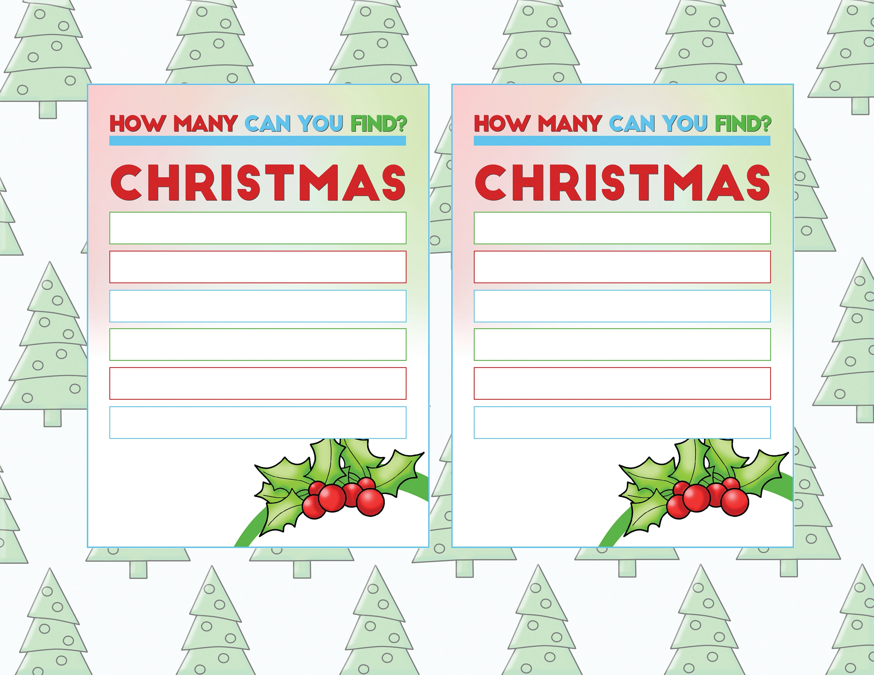 9 Games in One Party Bundle Pack, Family Christmas Games, Christmas ...