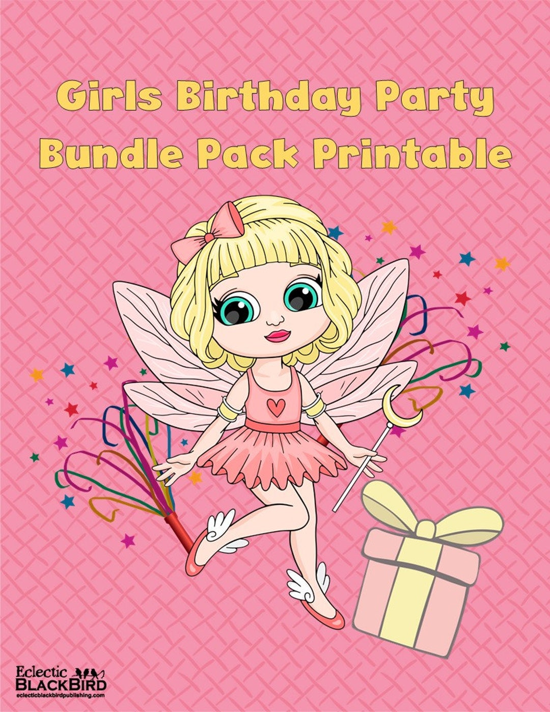 Girls Birthday Party Bundle Pack Printable, Birthday Printable Banner ...
