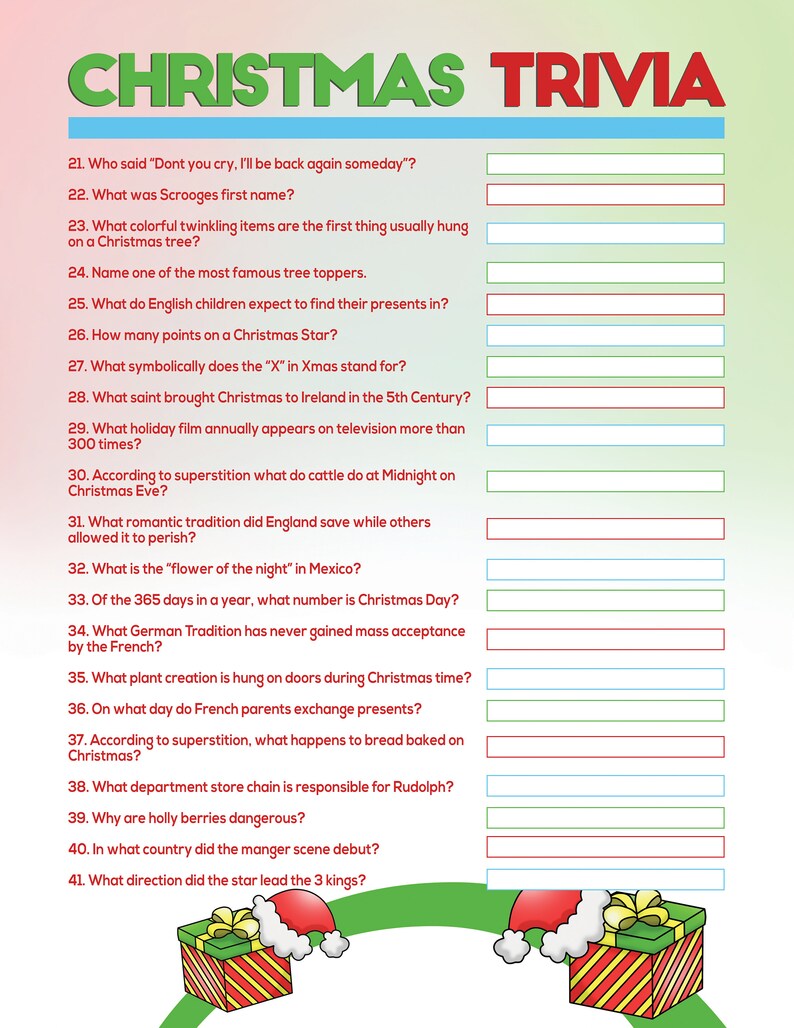 9 Games in One Party Bundle Pack, Family Christmas Games, Christmas ...