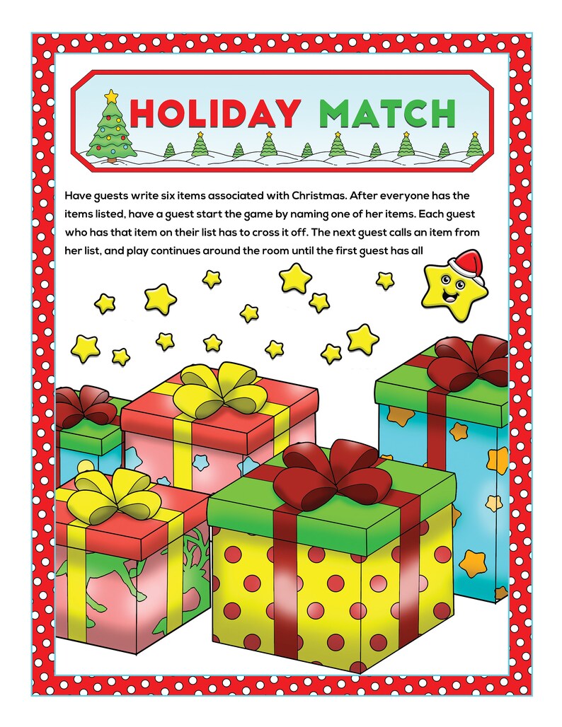 9 Games in One Party Bundle Pack, Family Christmas Games, Christmas ...