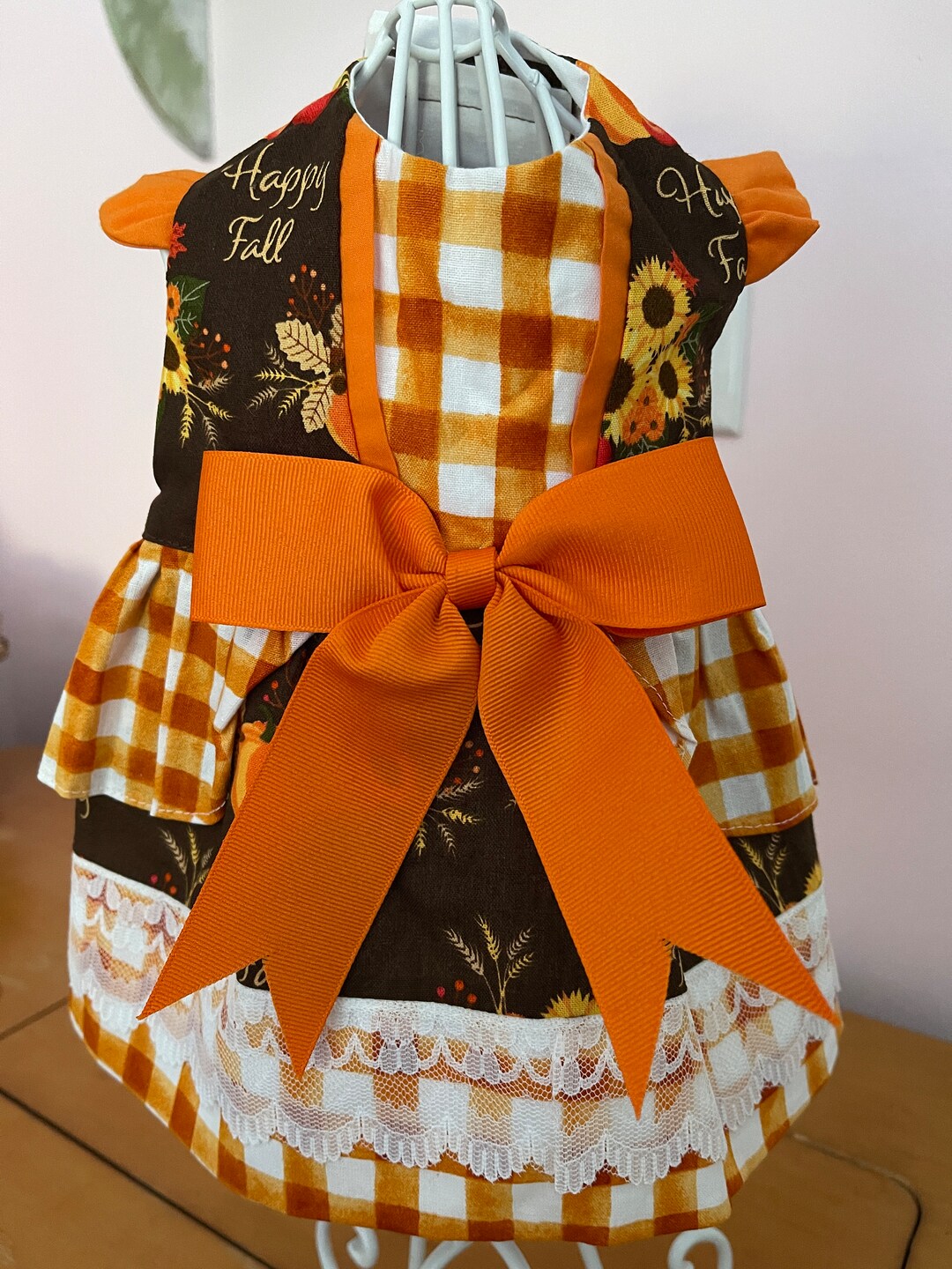 Fall Orange Plaid - Etsy