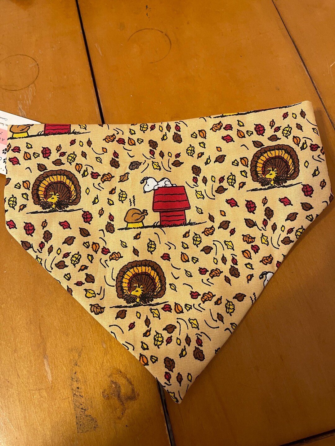 Thanksgiving Snoopy Scrunchi Back Bandana - Etsy
