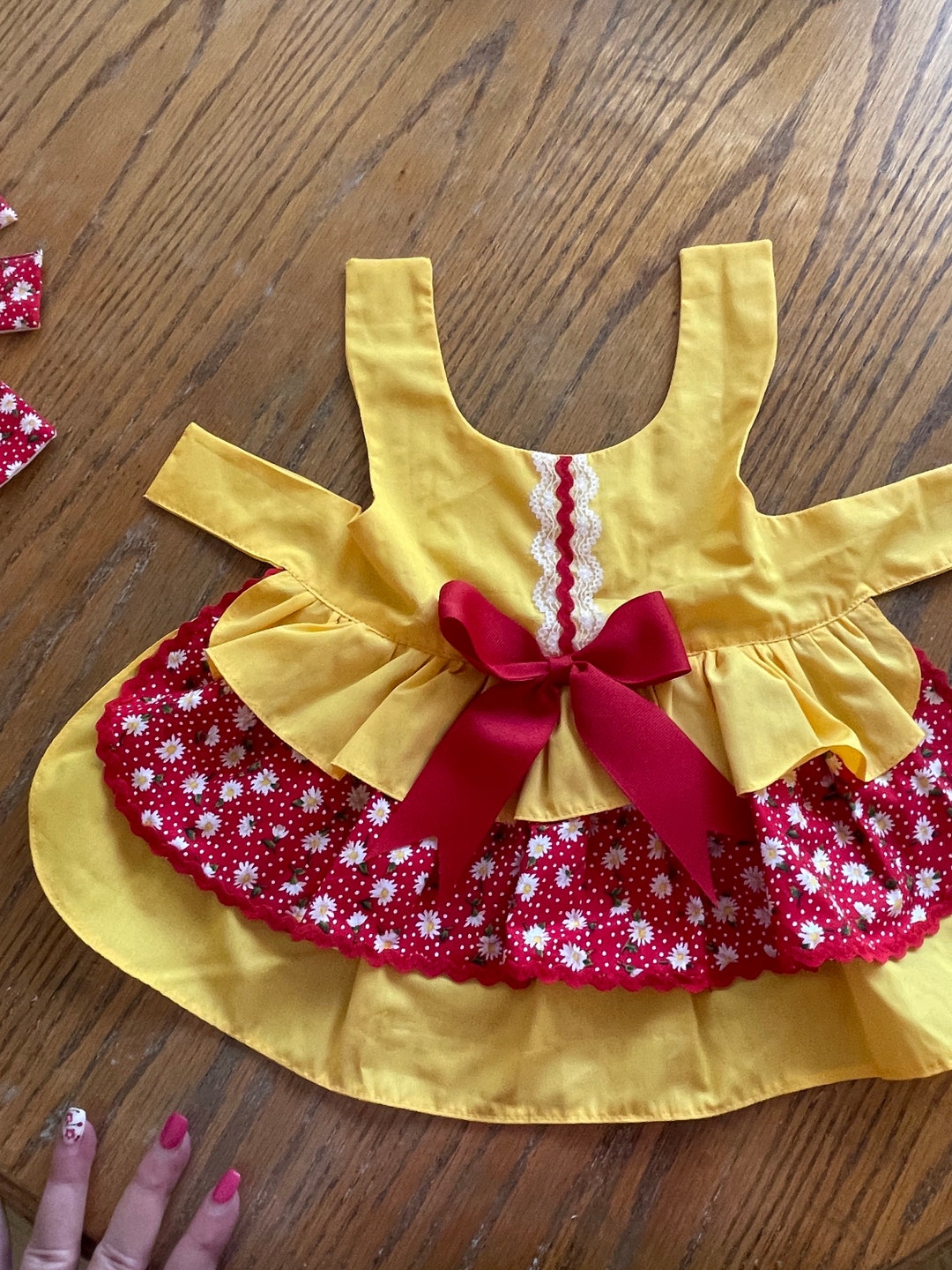 Pet Dresses - Yellow Ruffled Daisies - Etsy