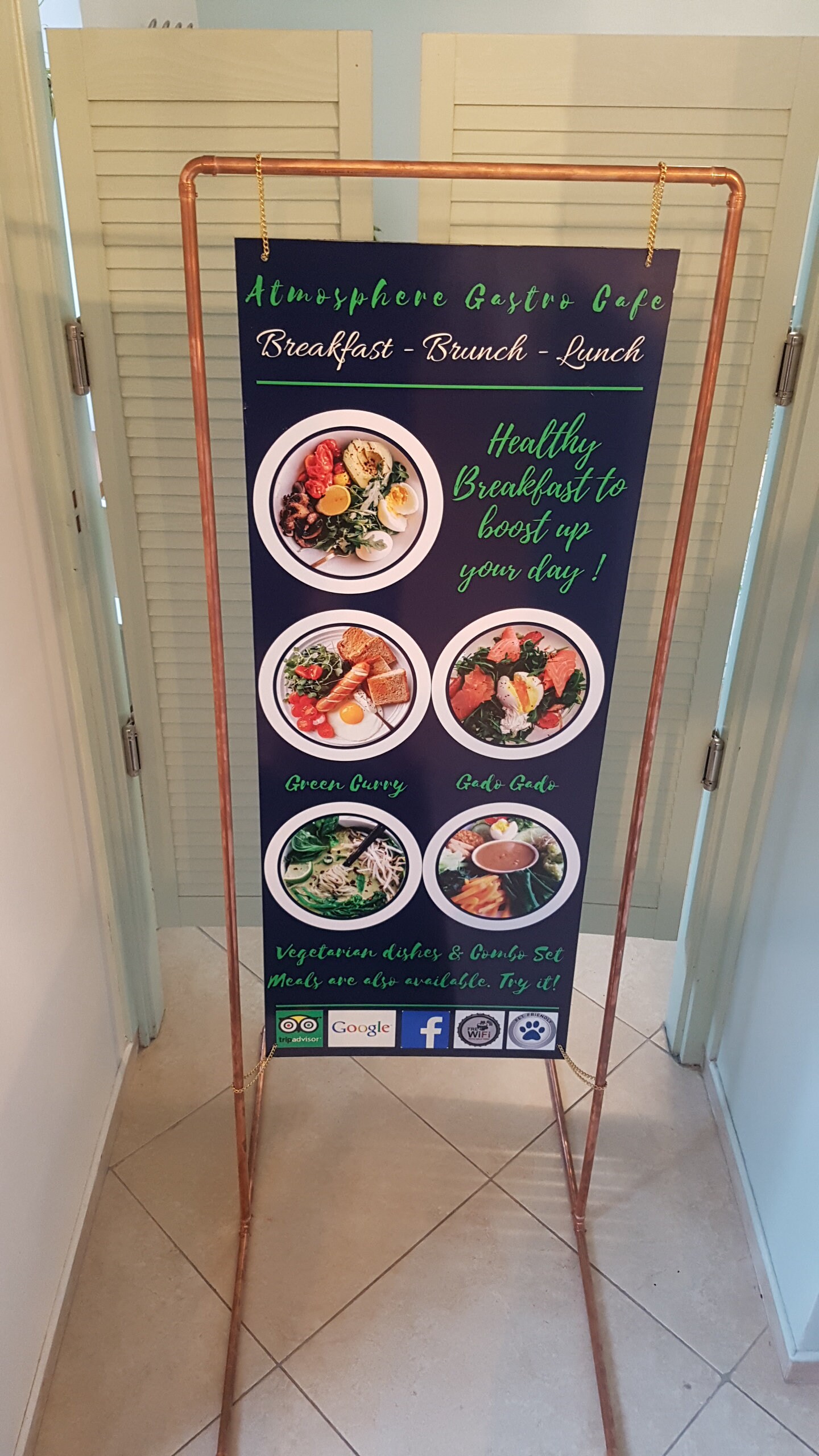 Outdoor Store Business Sign Billboard Store Banner Brass Cafe Sign ...