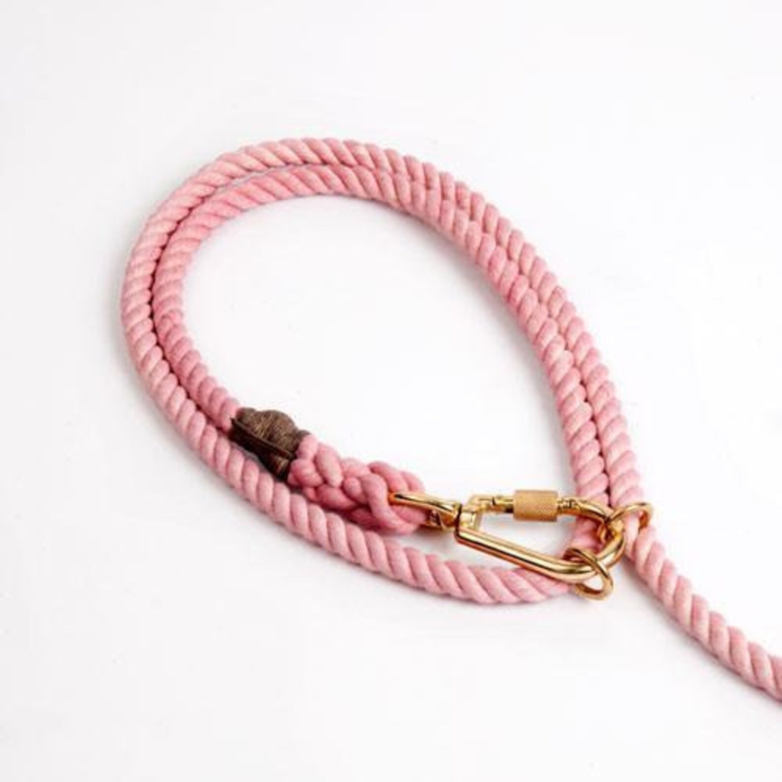 Dog Rope Blush Cotton Leash Handmad Padded Handle Adjustable - Etsy