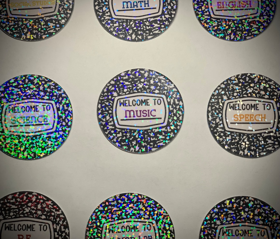 Composition Notebook Sticker Pack - Etsy