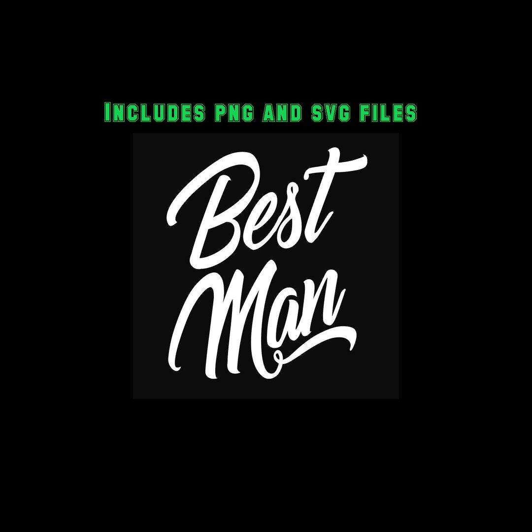 Best Man Bachelor Party Wedding Groom Engagement SVG and PNG Vector ...