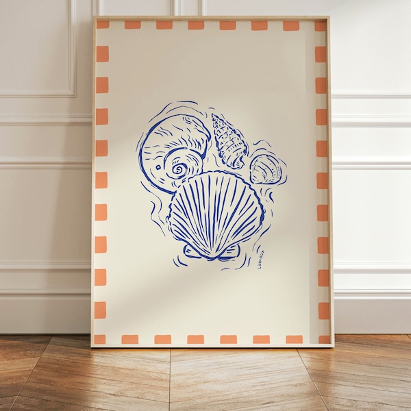 Shell Art Print - Etsy