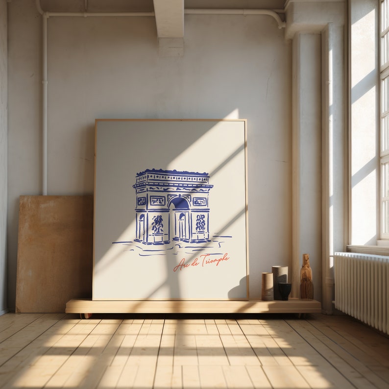 Paris Wall Art, Arc De Triomphe Print, Paris Architecture, Paris Art ...