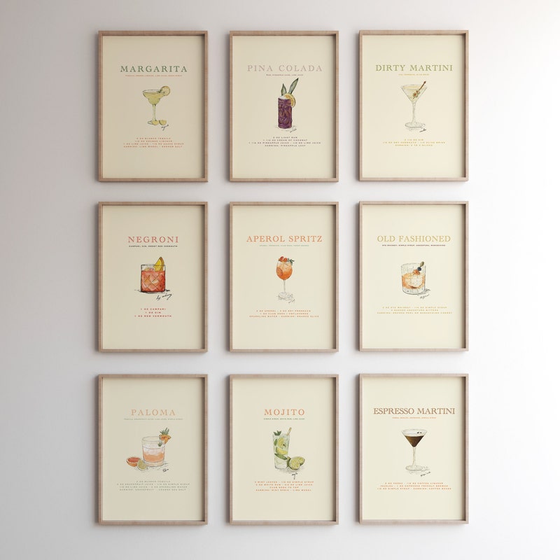 Cocktail Art Print - Etsy
