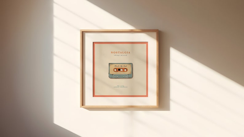 Cassette Tape Print, Retro 90s Poster, Retro Music Printable Wall Art ...