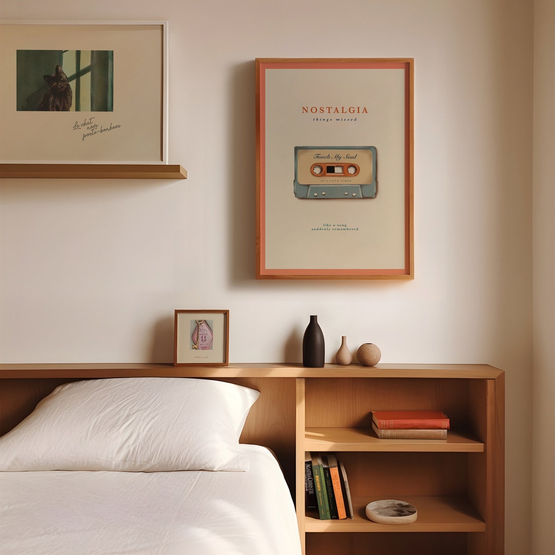 Cassette Tape Print, Retro 90s Poster, Retro Music Printable Wall Art ...