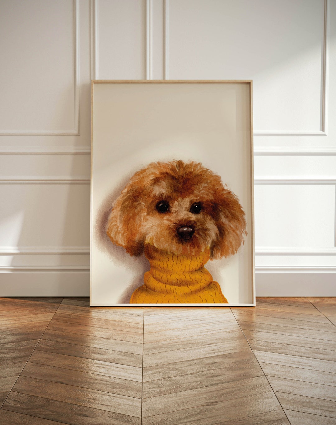 TOY POODLE, Dog Illustration, Cute Pet Print, Nursery Decor, Dog Gift ...