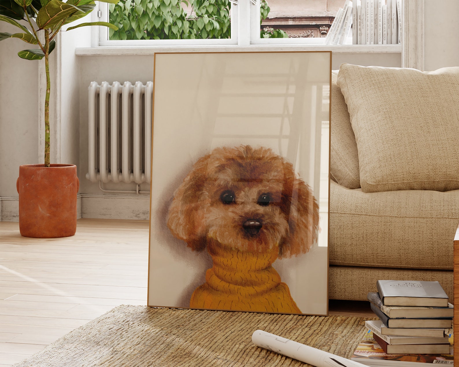 TOY POODLE, Dog Illustration, Cute Pet Print, Nursery Decor, Dog Gift ...