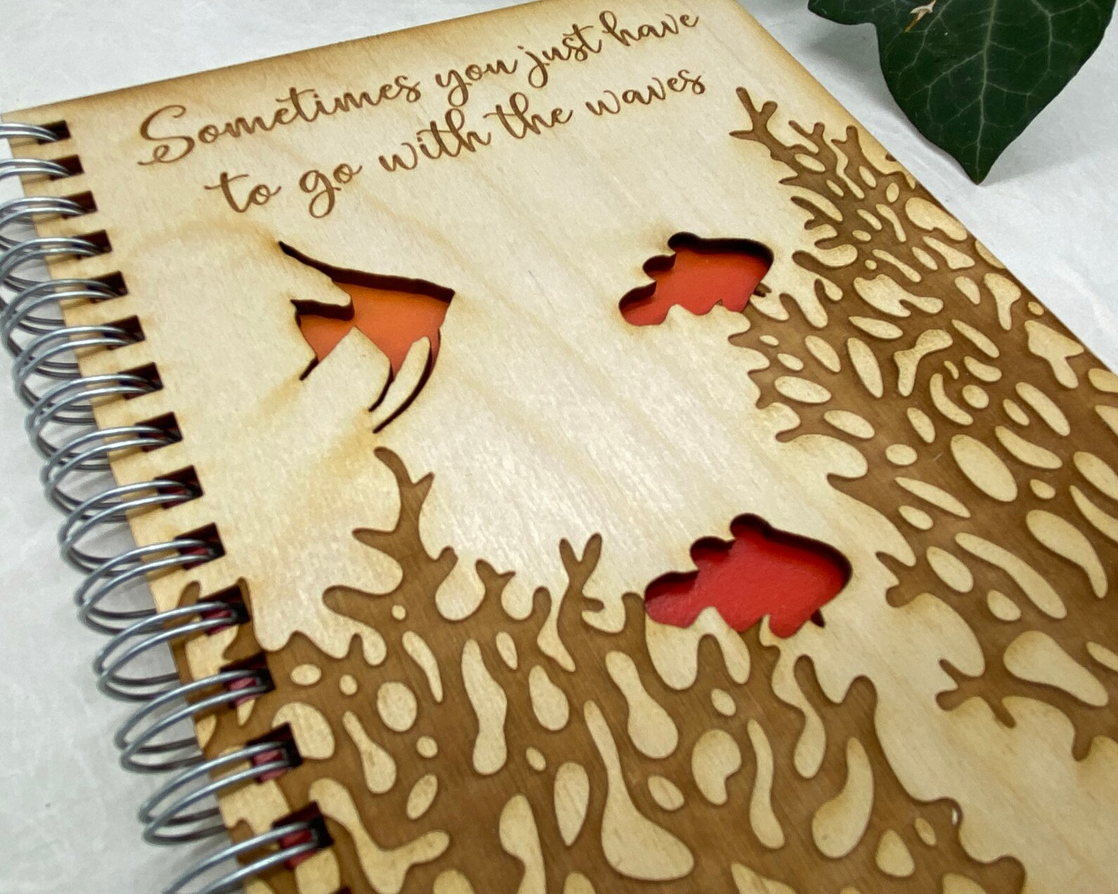 Journal, Tropical Fish Journal, Wood Cover Journal, Adventure Journal ...