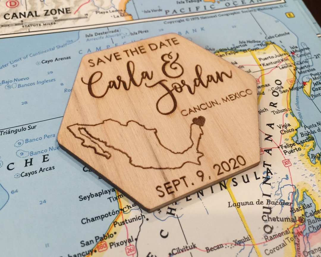 Save the Date, Engraved Save the Date, Wood Save the Date, Wooden Save ...