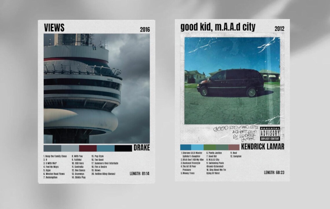 8 Rap Album Cover Posters - Digital Album Art Poster Download - Home ...